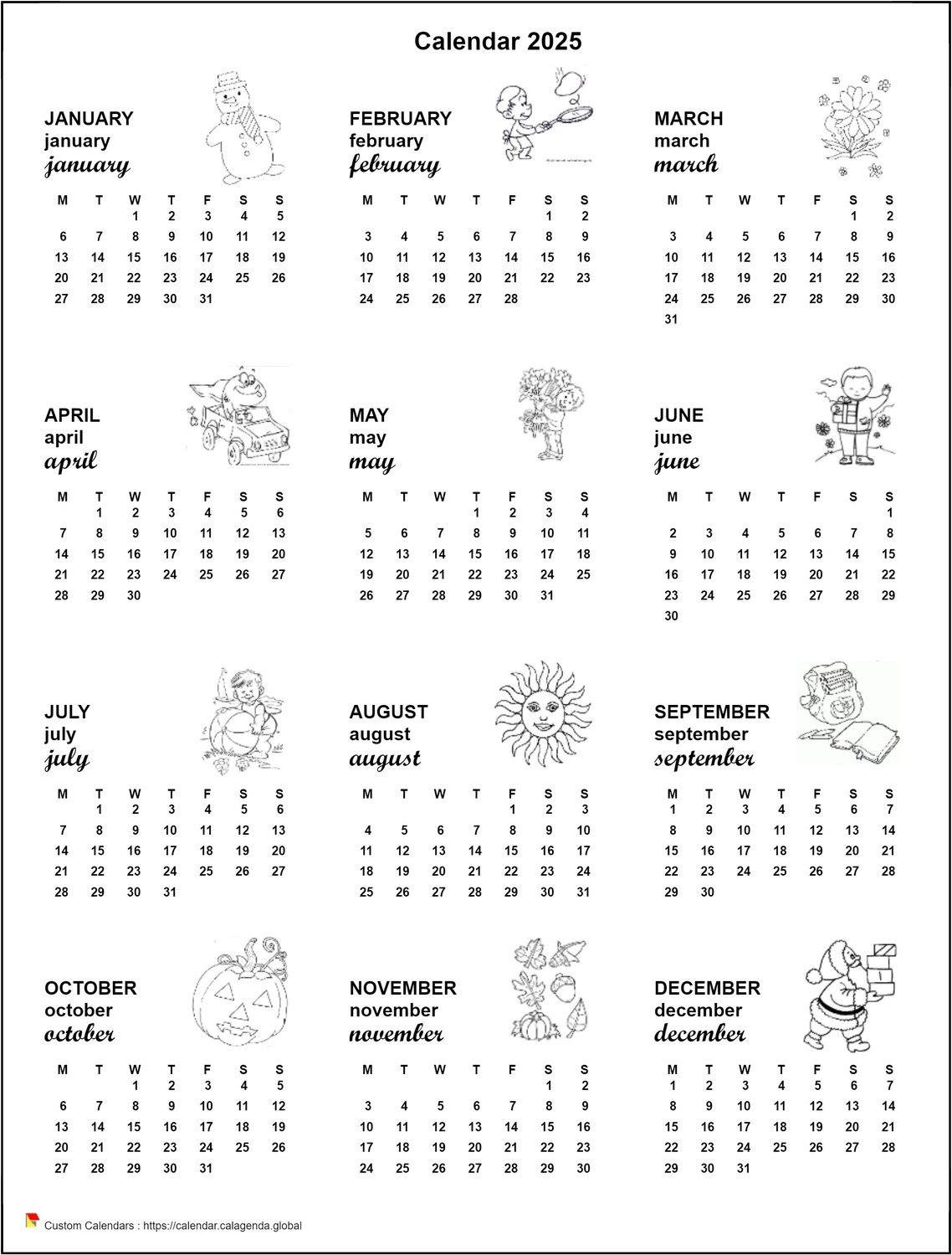 Calendar 2205 annual maternal and primary school
